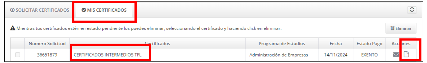 ¿Cuáles son los certificados académicos intermedios y cómo descargarlos ...