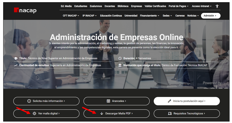 Cómo revisar la malla curricular en la Intranet INACAP – Inacap Online