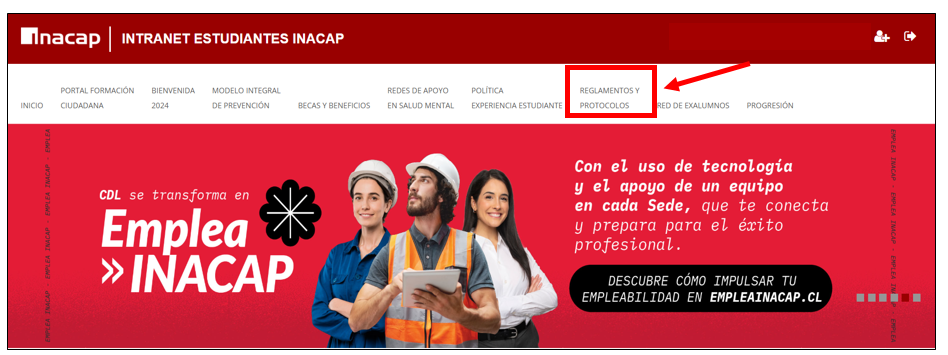 Dónde revisar el Reglamento y Protocolo en la intranet INACAP – Inacap ...
